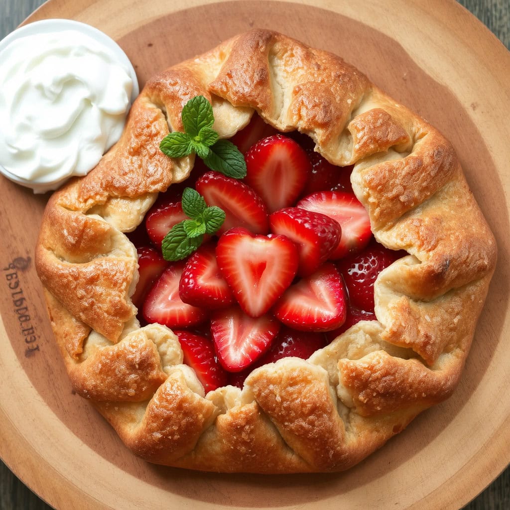 Jordbærgalette oppskrift: Frisk dessert med fullkornsbunn og søte ...