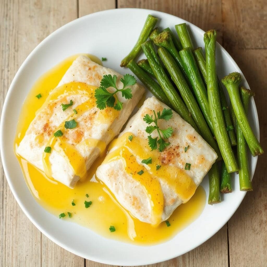 Hysefilet oppskrift, sitronsmør til fisk, enkel fiskeoppskrift, hyse ...