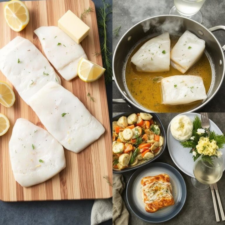 Kveite Oppskrift: Ovnsbakt Kveite Med Urtesmør og Grønnsaker – Perfekt ...